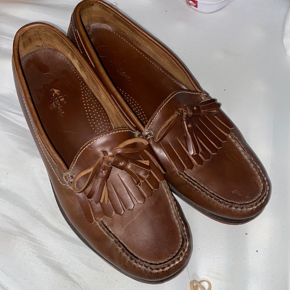 Cole Haan Kiltie Tassel Pinch Penny Loafer Brown Leat… - Gem